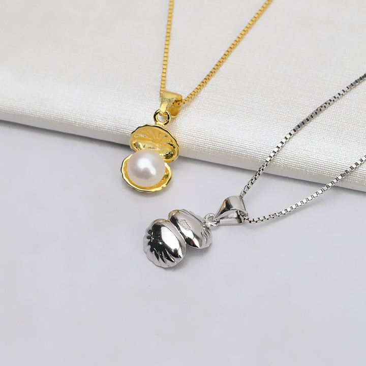 S925 Sterling Silver Pearl Pendant Settings – Feliz Pearl