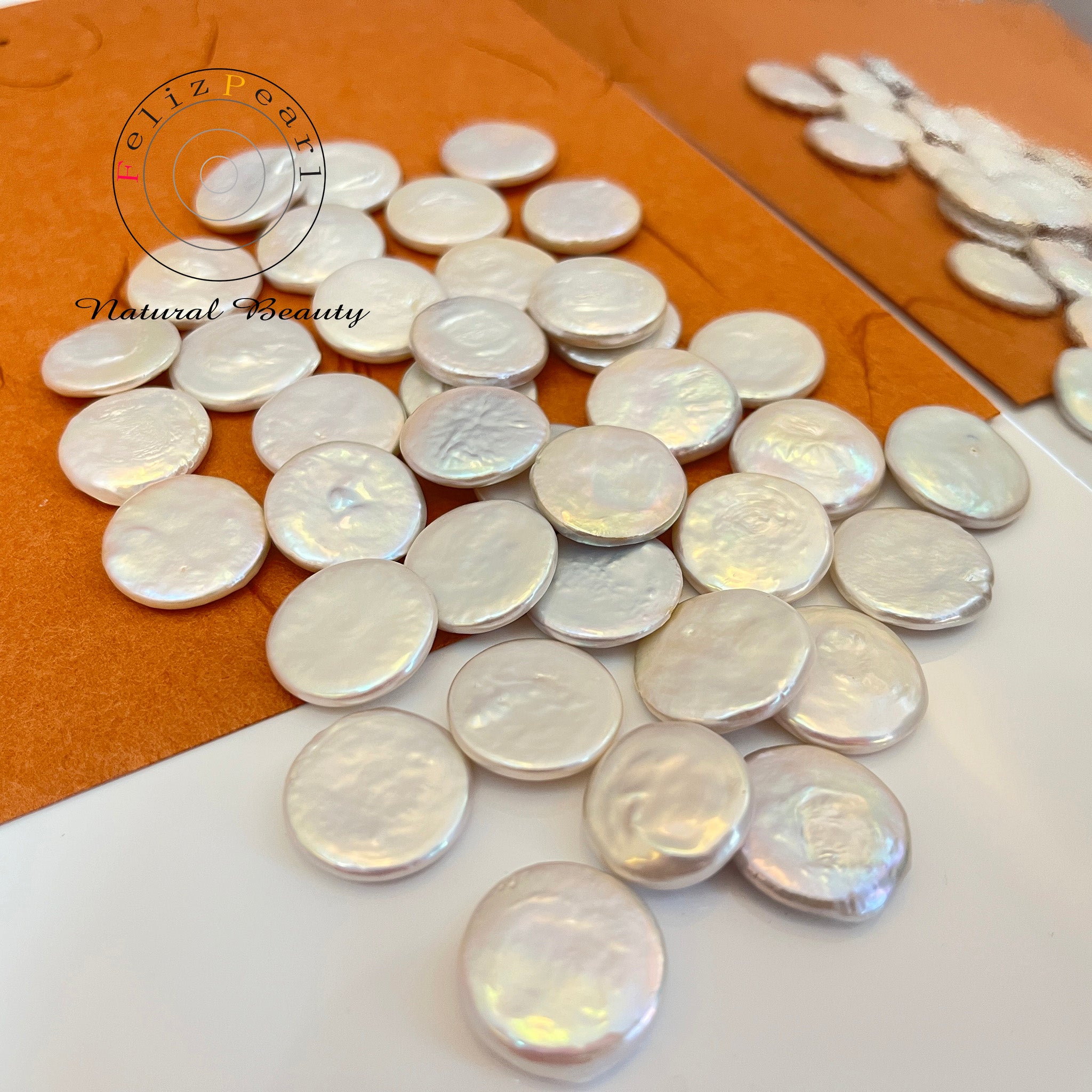 17-18mm Big Size Coin Pearls For Pendant Making – Feliz Pearl